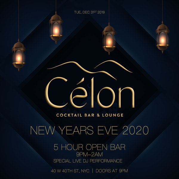 Times Square New Years Eve at Celon Cocktail Bar and Lounge | NYC New ...